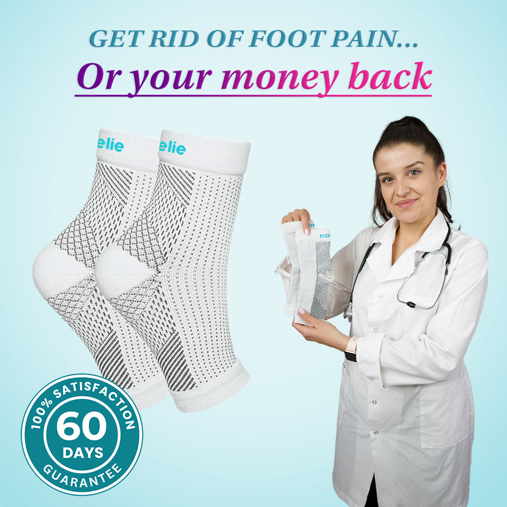 Norelie StepEase 360° Compression Sock - Relief From Plantar Fasciitis ...